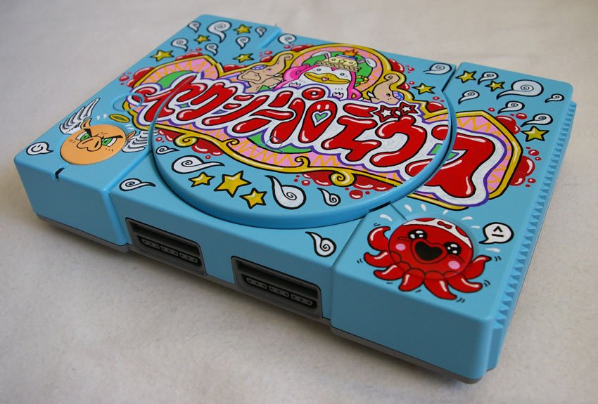 A friend had a custom PS1 made from melted Xbox cases. : r/gaming